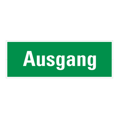 Rettungszeichen Fluchtwegmarkierung - Ausgang
